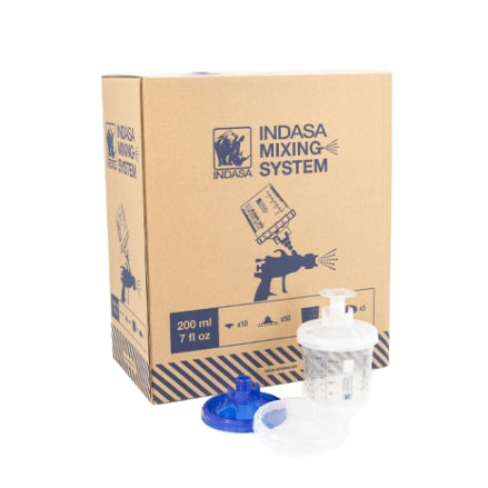 Indasa Mixing System Kit, 125µm Blue Filter, 200ml (7oz) Size, 611241 – indasa-direct.com
