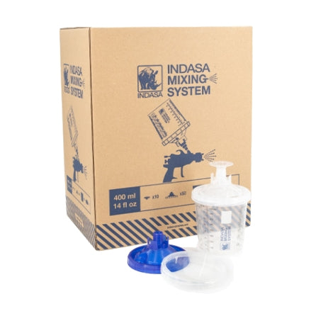 Indasa Mixing System Kit, 125µm Blue Filter, 400ml (14oz) Size, 611258 – indasa-direct.com
