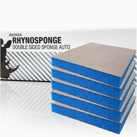 Indasa Rhyno Sponge Double Sided Hand Sanding Pads, Ultra Fine, Blue ...